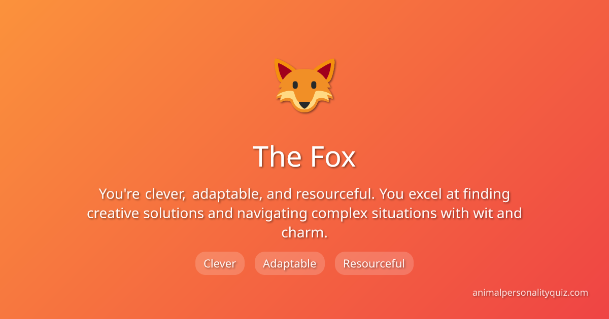 The Fox Personality Type - Complete Guide | Animal Personality Quiz